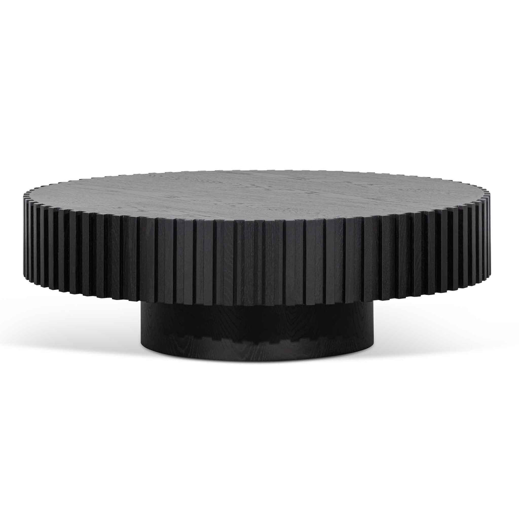 CCF6453 CN Oak Round Coffee Table Black