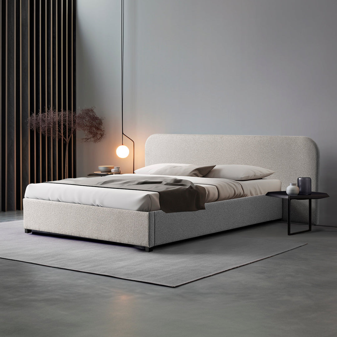 CBD10048-MI King Sized Bed Frame - Clay Gre... | Calibre Furniture