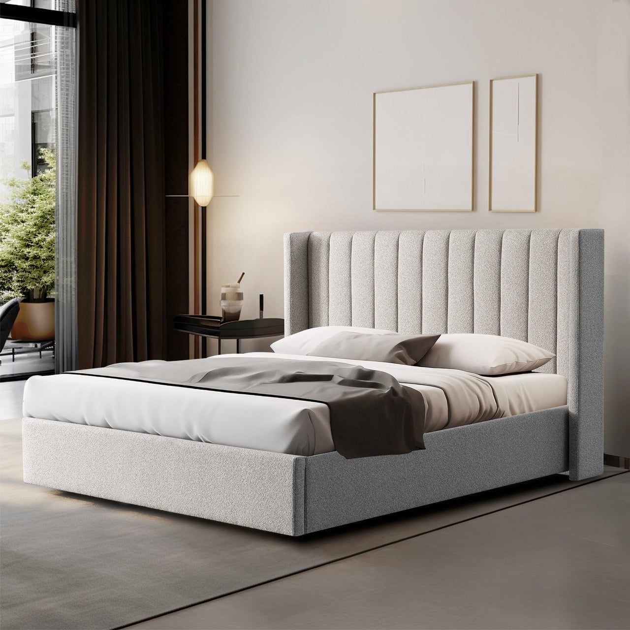 CBD10050-MI King Bed Frame - Wide Base in C... | Calibre Furniture
