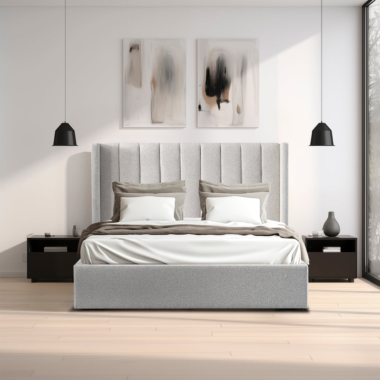 Ex Display - CBD10051-MI Queen Bed Frame - ... | Calibre Furniture