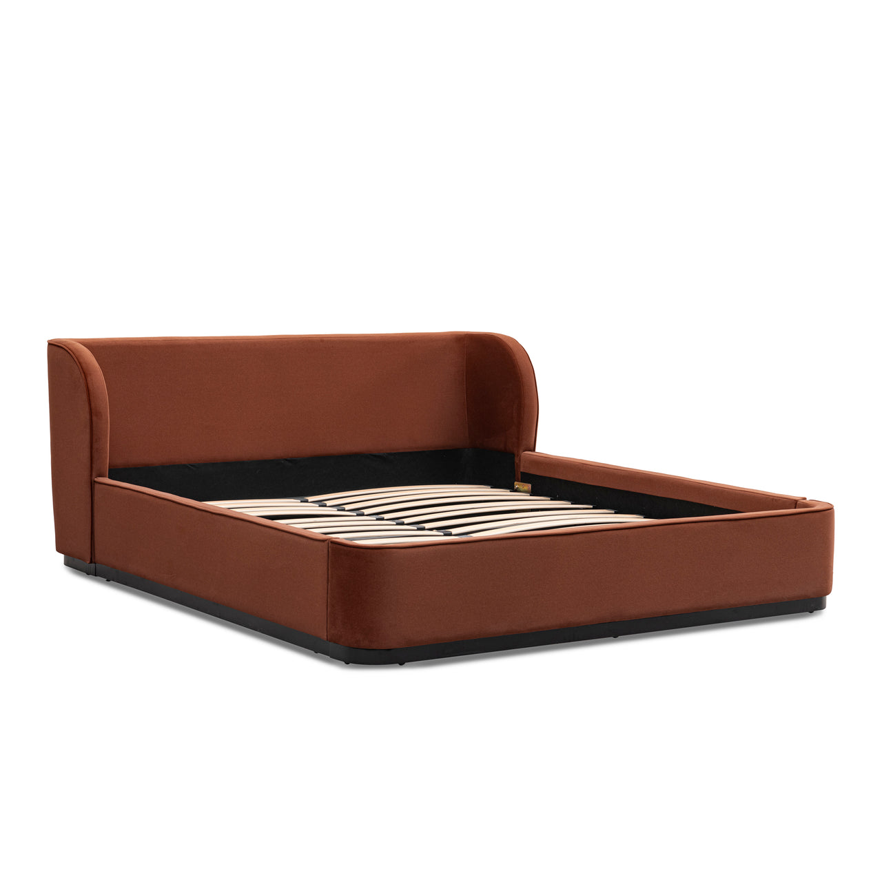CBD10499-MI King Bed Frame - Umber Orange | Calibre Furniture