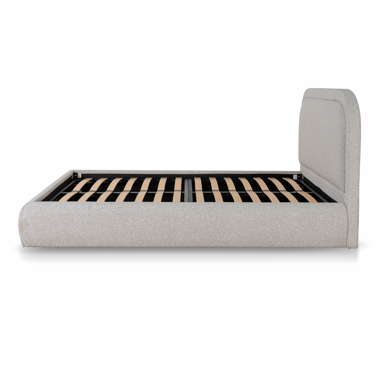 CBD8920-YO Fabric Queen Bed Frame - Clay Grey | Calibre Furniture