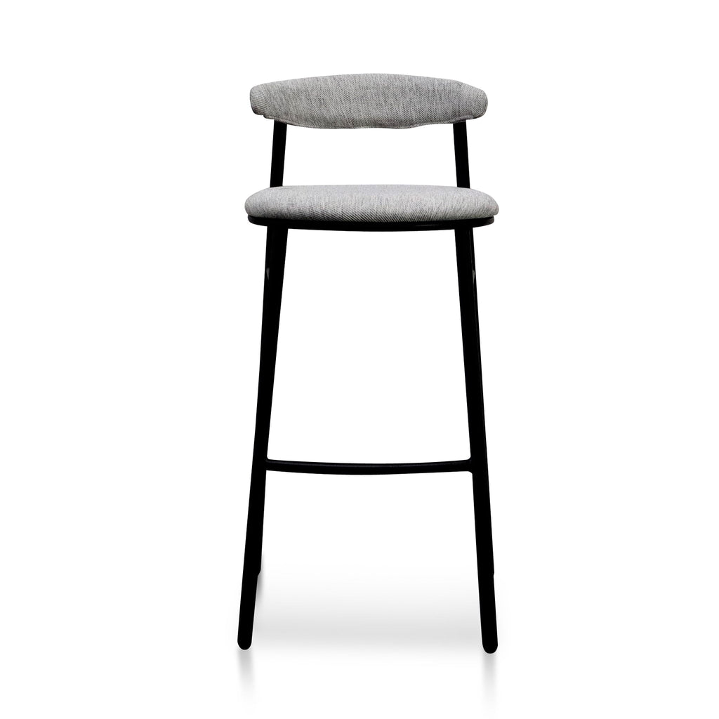 CBS6919-SD 65cm Fabric Bar Stool - Silver G... | Calibre Furniture