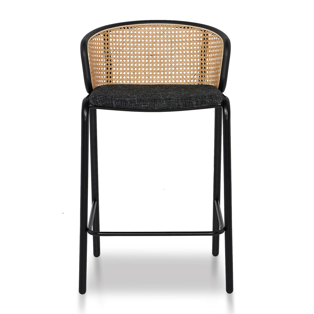 CBS8376-SD Fabric Bar Stool - Black Legs (S... | Calibre Furniture