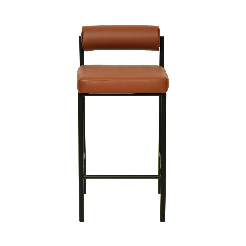CBS8418-FH 65cm Fabric Bar Stool - Brown (S... | Calibre Furniture
