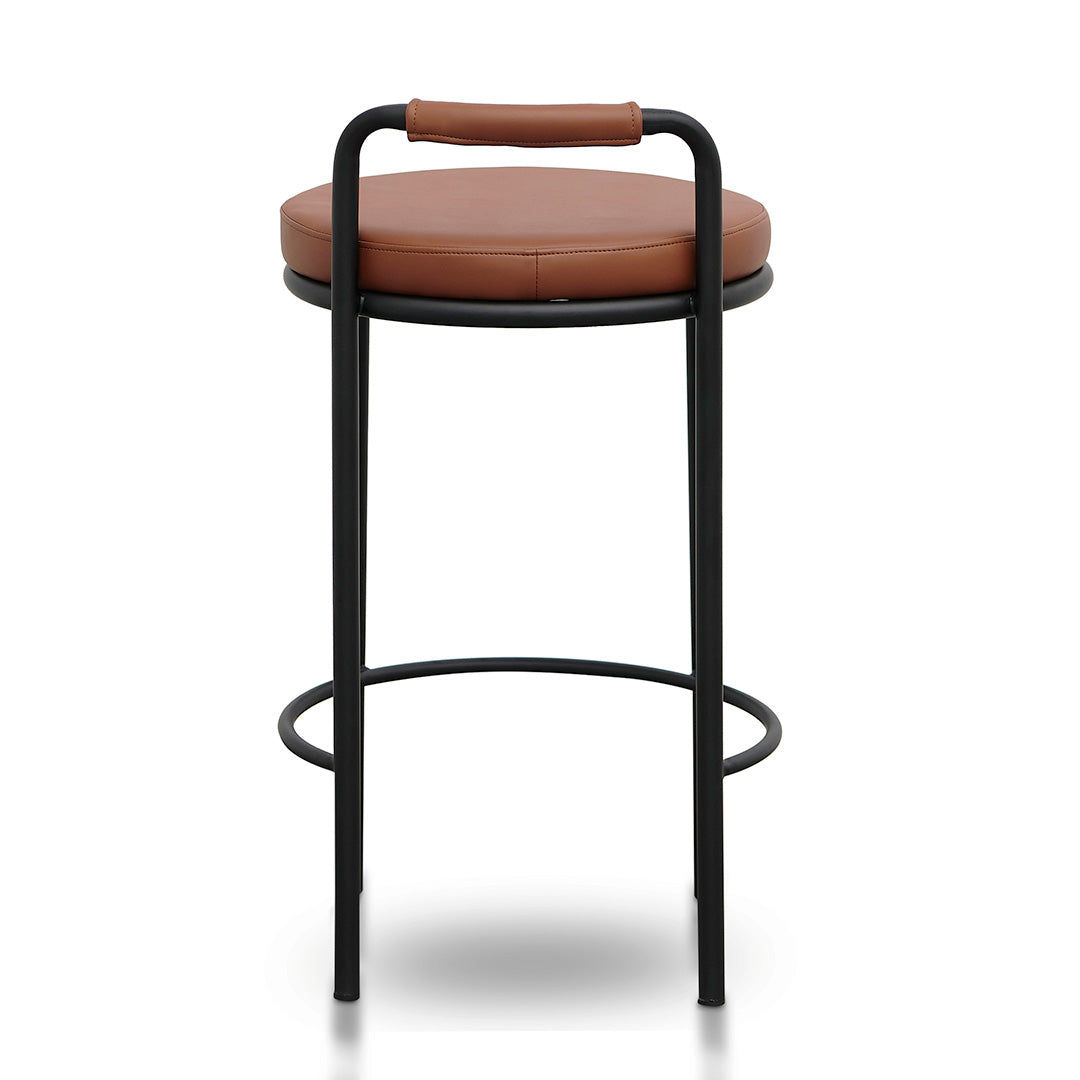 CBS8462-FHx2 65cm Bar Stool - Brown (Set of 2) | Calibre Furniture