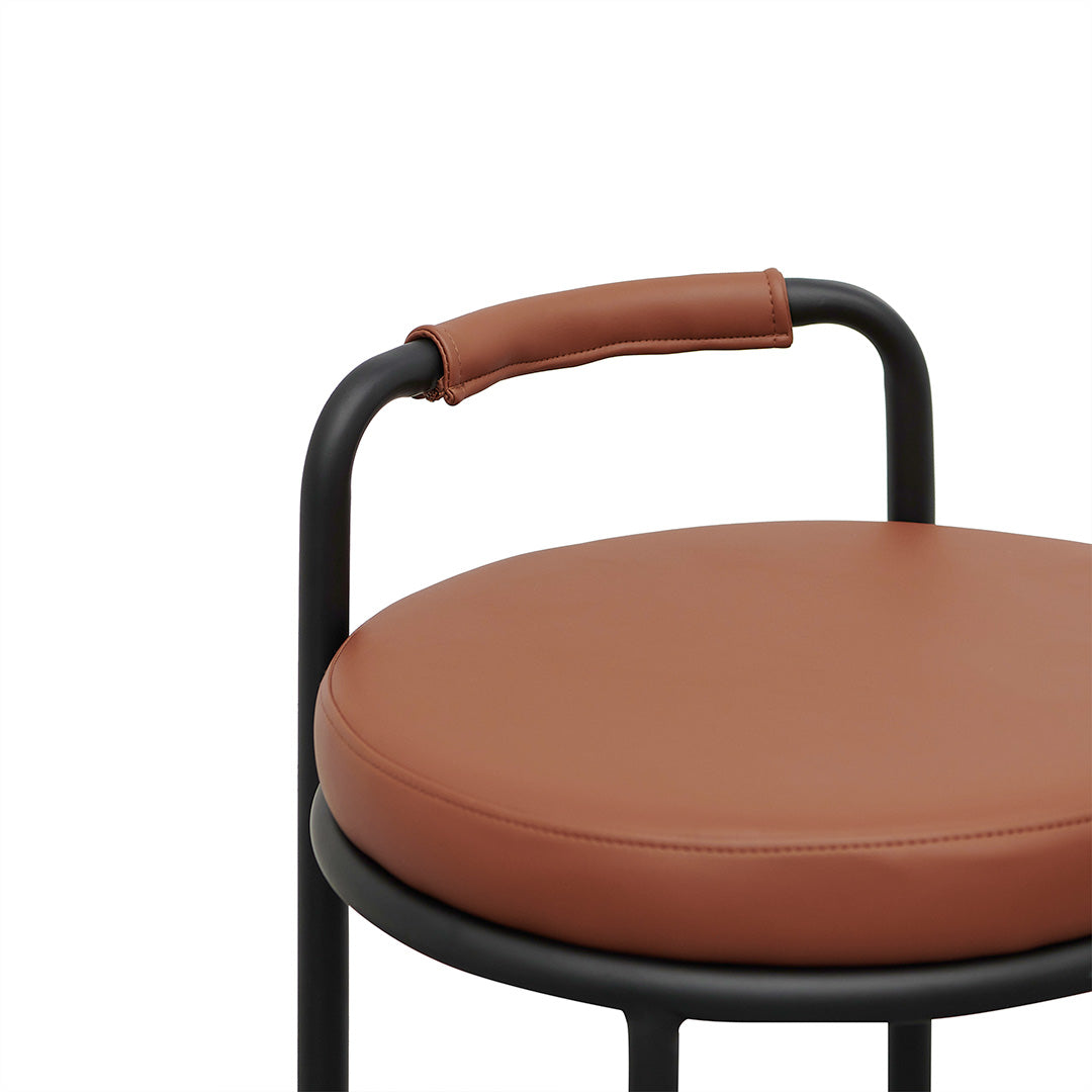 CBS8462-FHx2 65cm Bar Stool - Brown (Set of... | Calibre Furniture