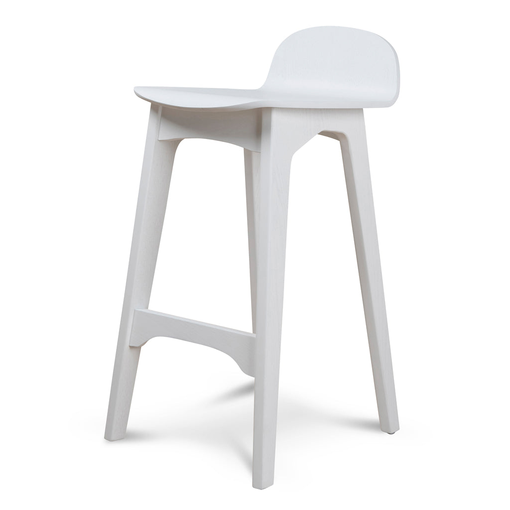 CBS8688-DR 65cm Bar Stool - Full White | Calibre Furniture