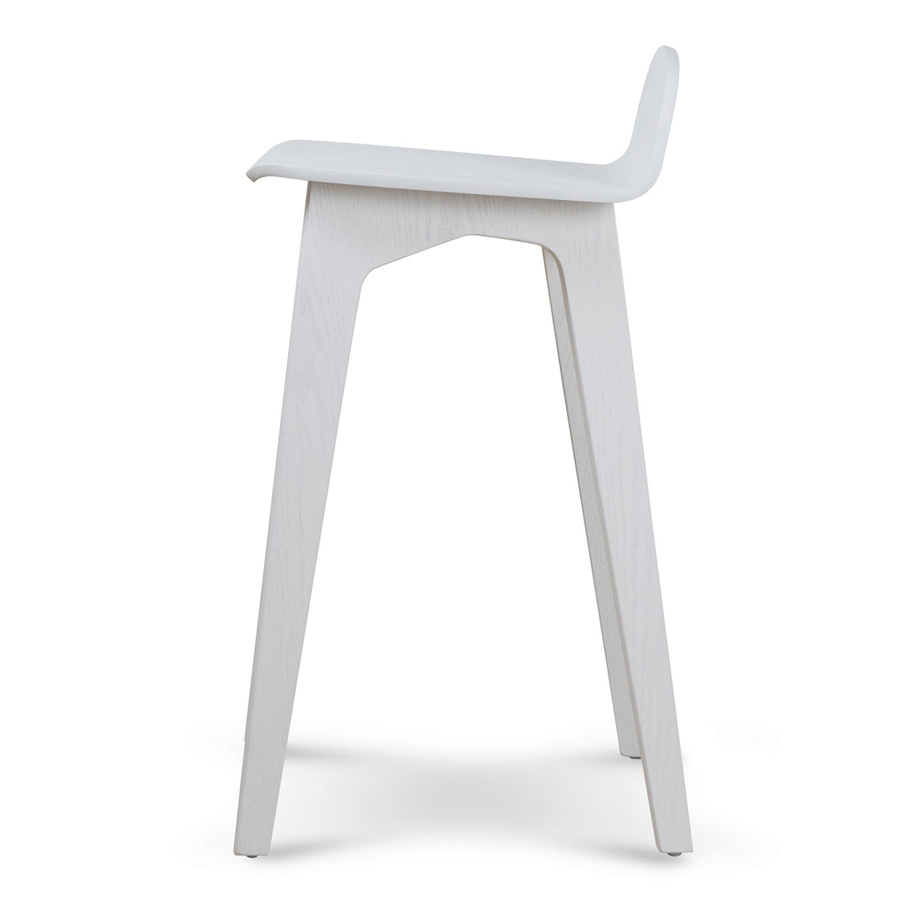 CBS8688-DR 65cm Bar Stool - Full White | Calibre Furniture