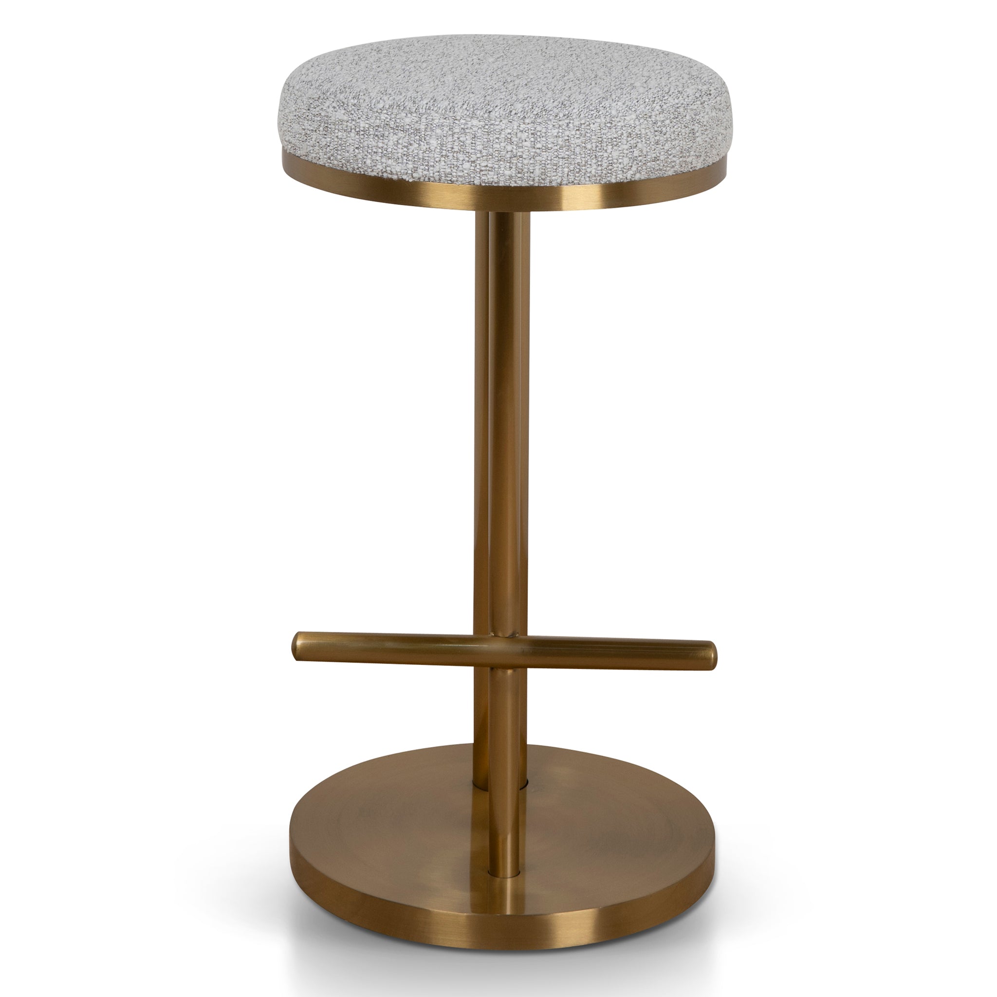 CBS8845-BS 68cm Brushed Gold Bar Stool - Si... | Calibre Furniture
