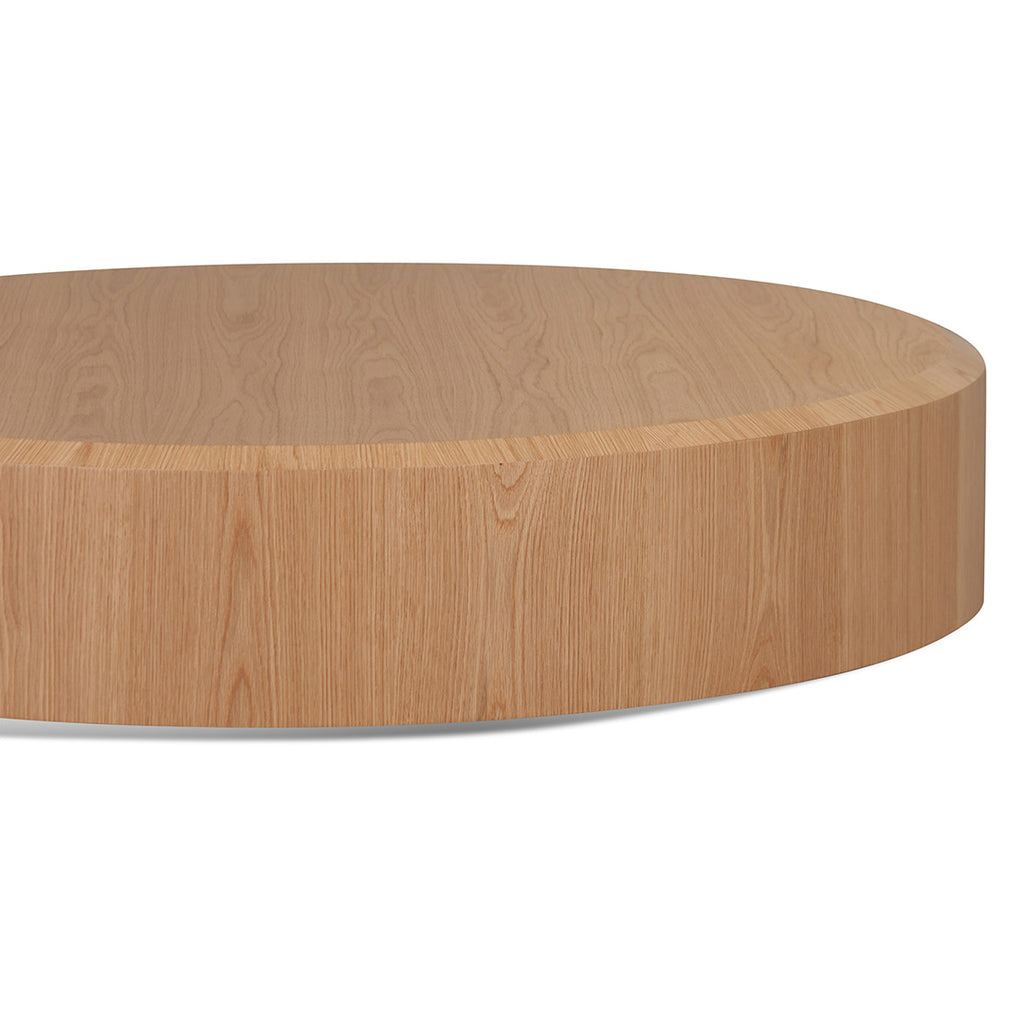 CCF8073-CN 1.5m Round Plinth - Natural Oak | Calibre Furniture