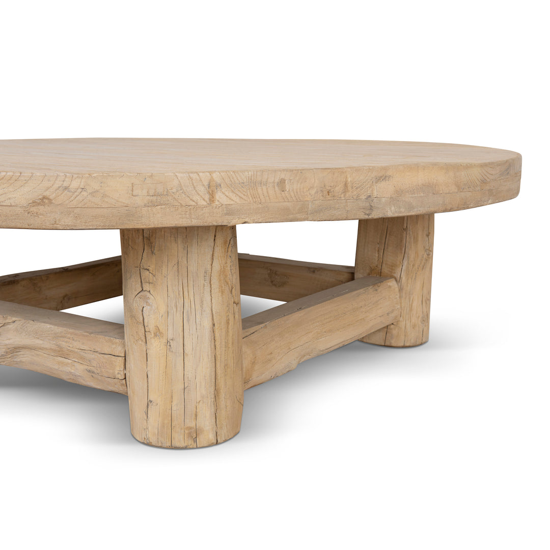 CCF8657-NA 100cm Elm Round Coffee Table - N... | Calibre Furniture