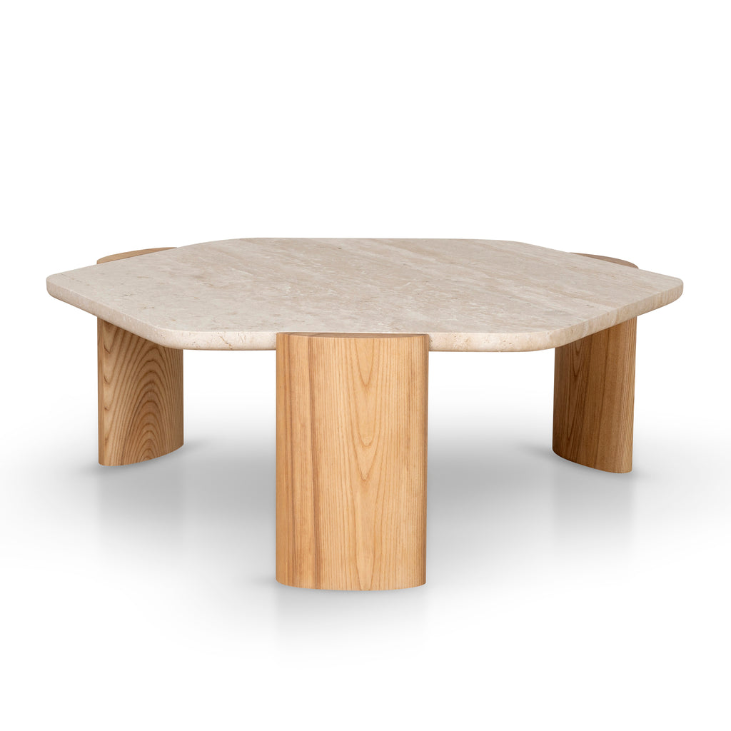 CCF8791-NY 100cm Travertine Coffee Table - ... | Calibre Furniture