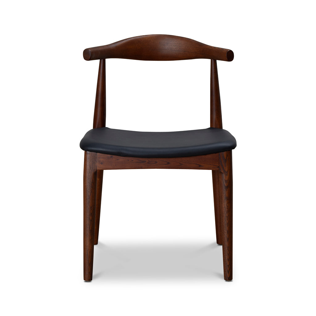 CDC181 Elbow Dining Chair - Dark Brown (Set... | Calibre Furniture