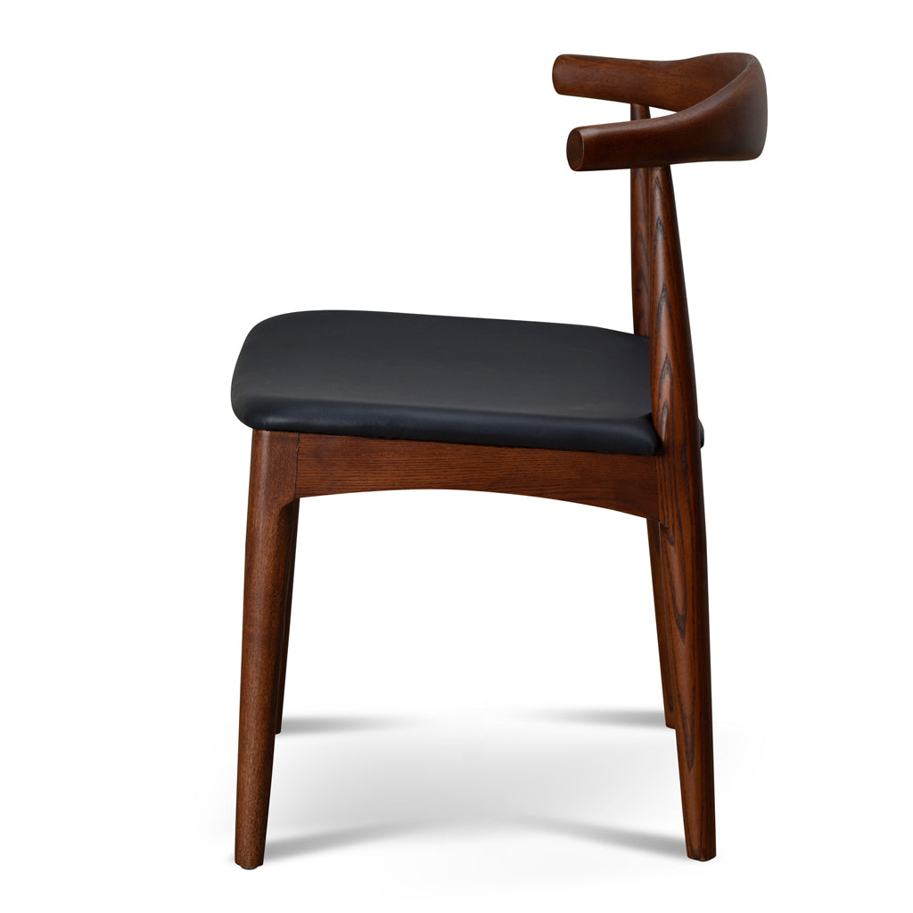 CDC181 Elbow Dining Chair - Dark Brown (Set... | Calibre Furniture