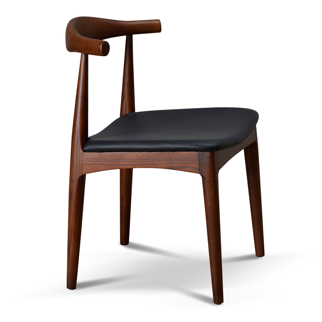 CDC181 Elbow Dining Chair - Dark Brown (Set... | Calibre Furniture
