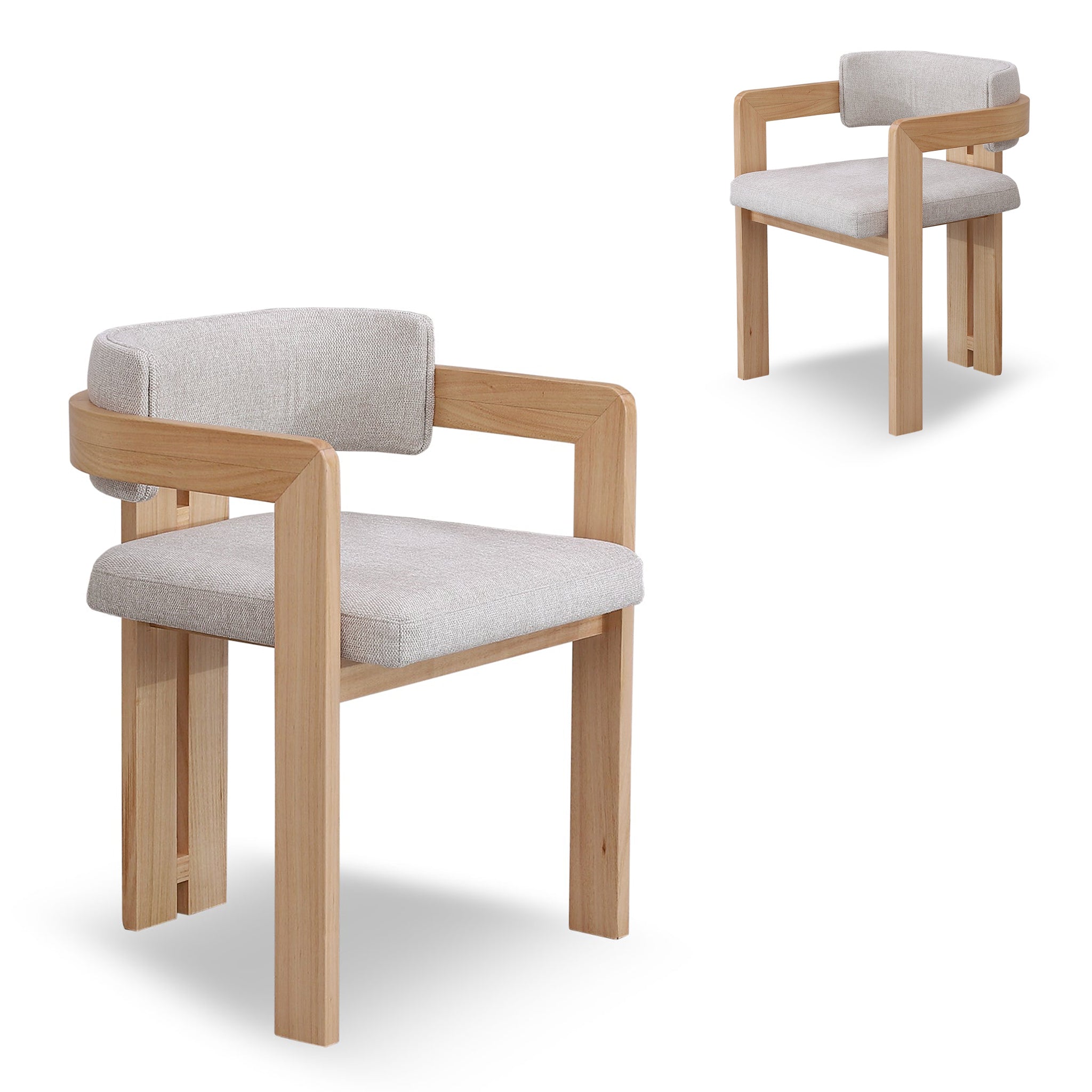 CDC8772-MA Natural Ash Dining Chair - Stone... | Calibre Furniture