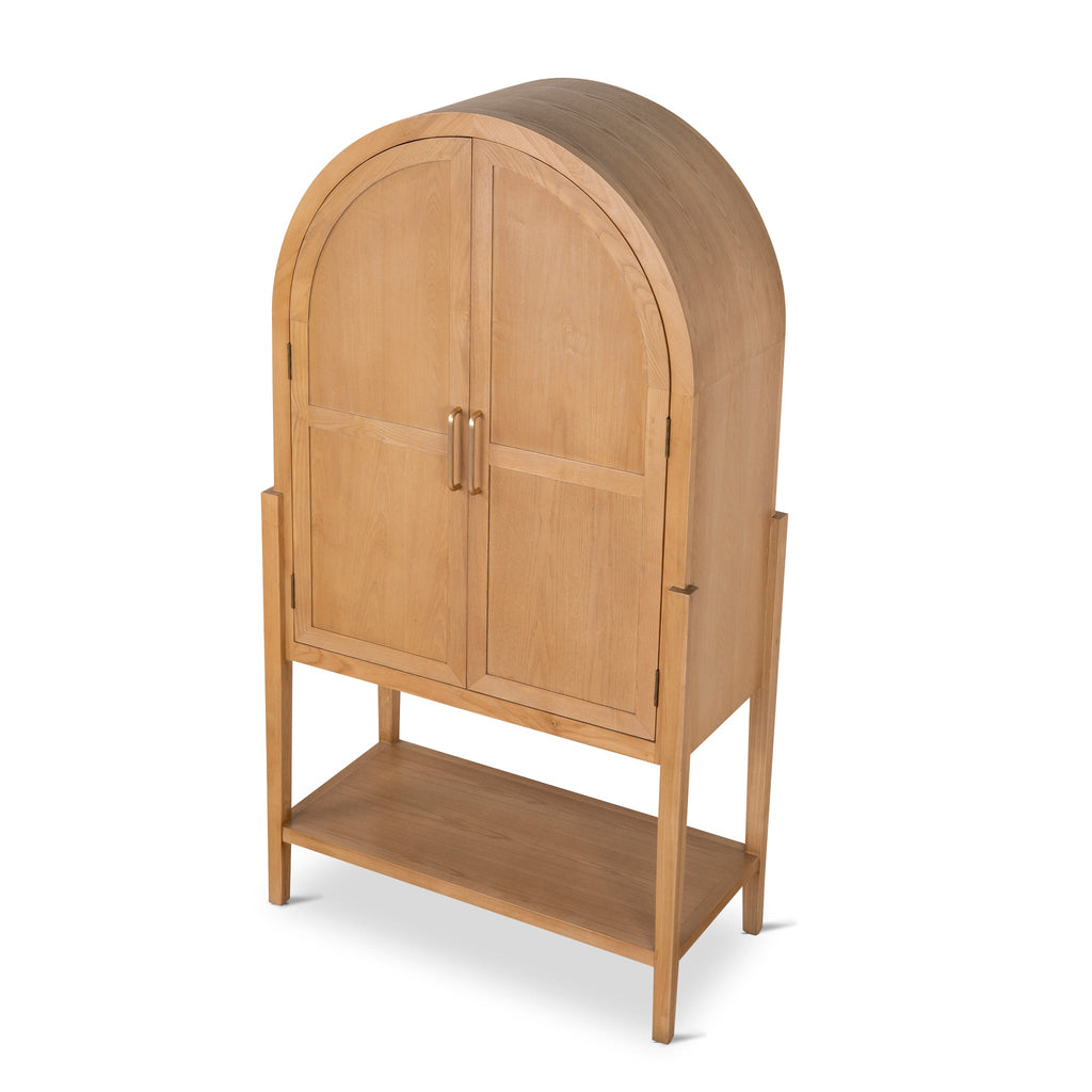 CDT10036-NI 1.83m (H) Ash Curve Cabinet - N... | Calibre Furniture