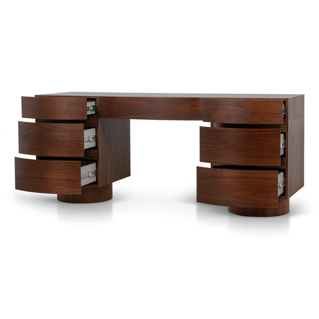 CDT10247-IG Home Office Desk - Walnut | Calibre Furniture