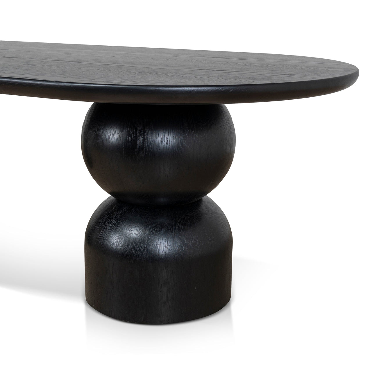 CDT10403-CN 2.5m Dining Table - Full Black | Calibre Furniture