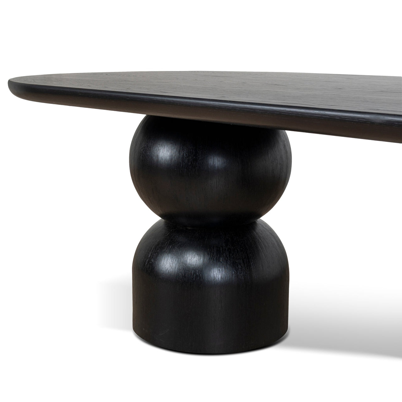 CDT10403-CN 2.5m Dining Table - Full Black | Calibre Furniture