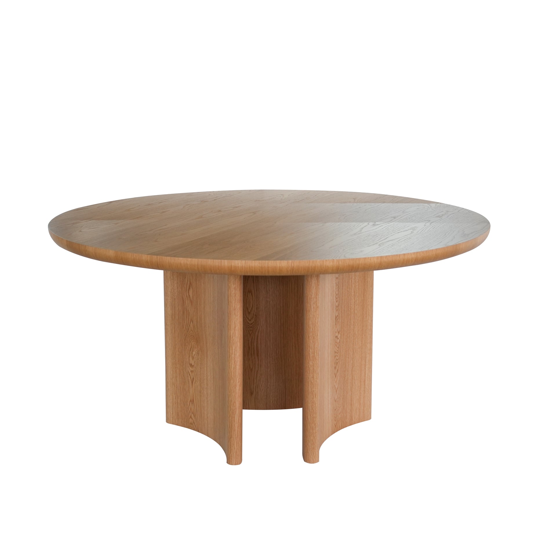 CDT10586-CN 1.5m Round Dining Table - Walnut | Calibre Furniture