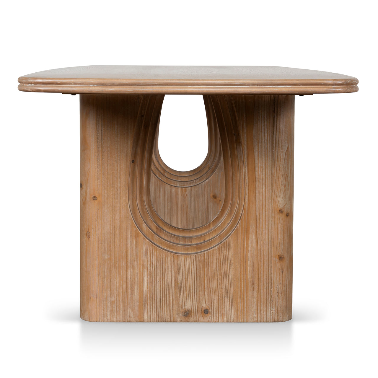 CDT10903-NI 2.4m Elm Dining Table - Natural | Calibre Furniture