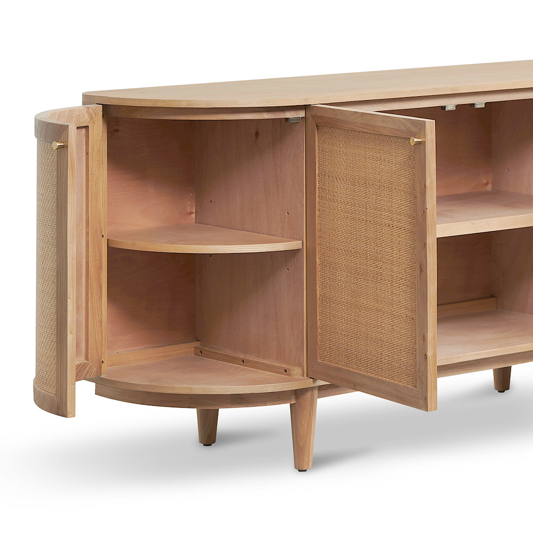 CDT8406-NI 1.7m Natural Elm Sideboard - Rat... | Calibre Furniture