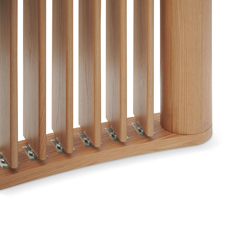 CCF8491-CN 3m Curved Wall Stand - Natural Oak | Calibre Furniture