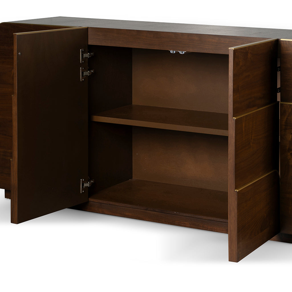 CDT8517-VA 2m Buffet Unit - Walnut | Calibre Furniture