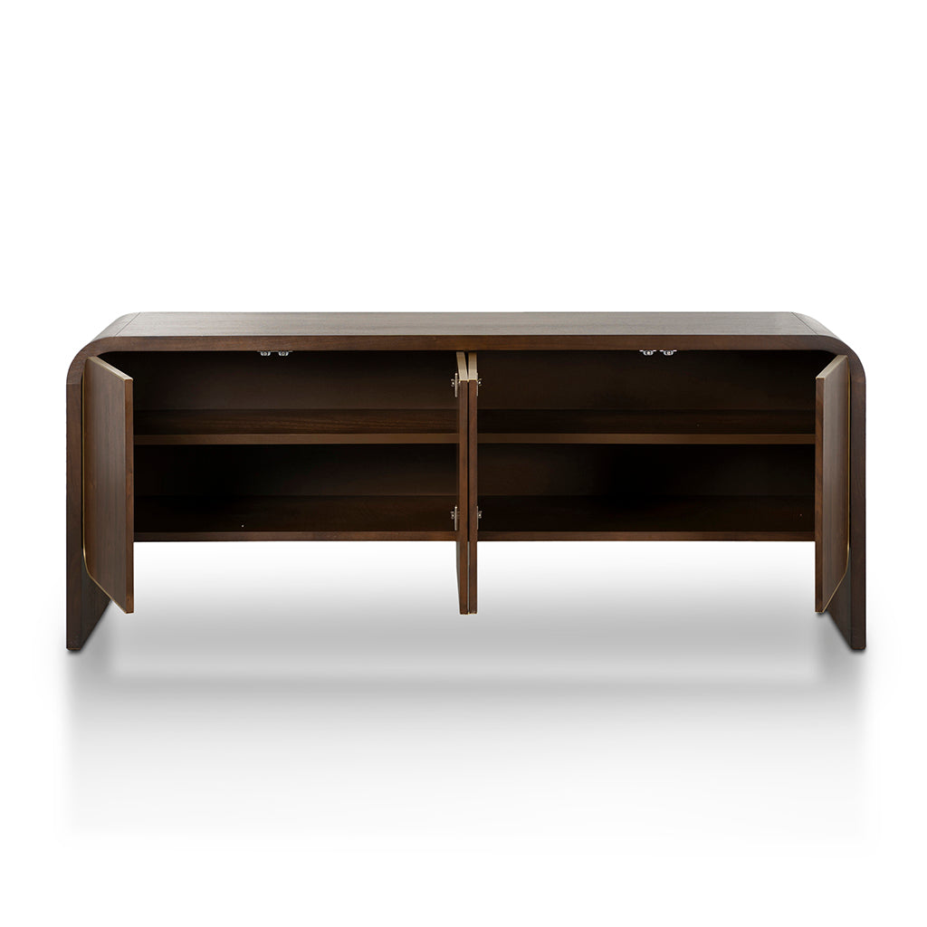 CDT8523-VA 2m Buffet Unit - Walnut | Calibre Furniture