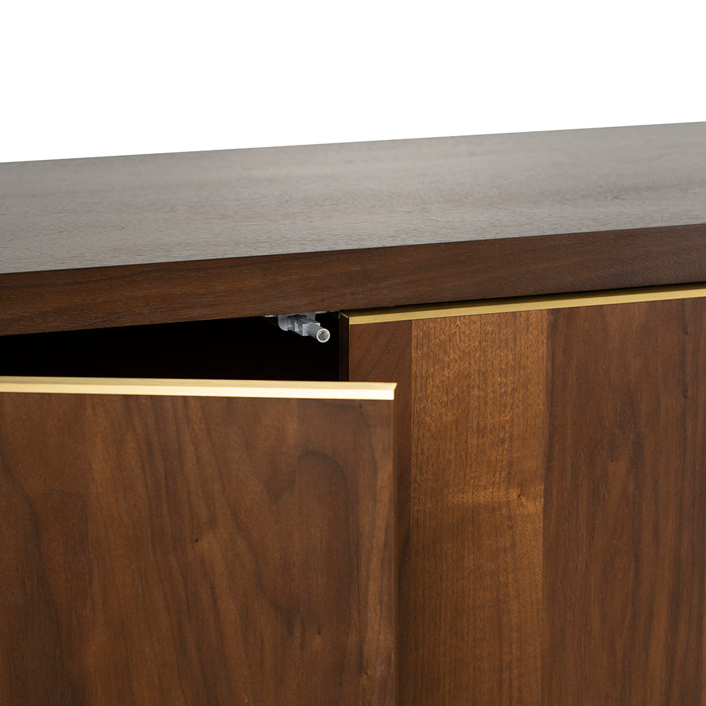 CDT8523-VA 2m Buffet Unit - Walnut | Calibre Furniture