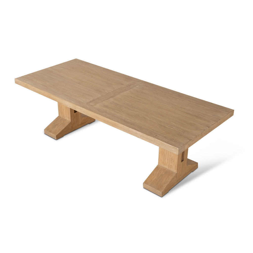 CDT8660-NA 3m Elm Dining Table - Natural | Calibre Furniture