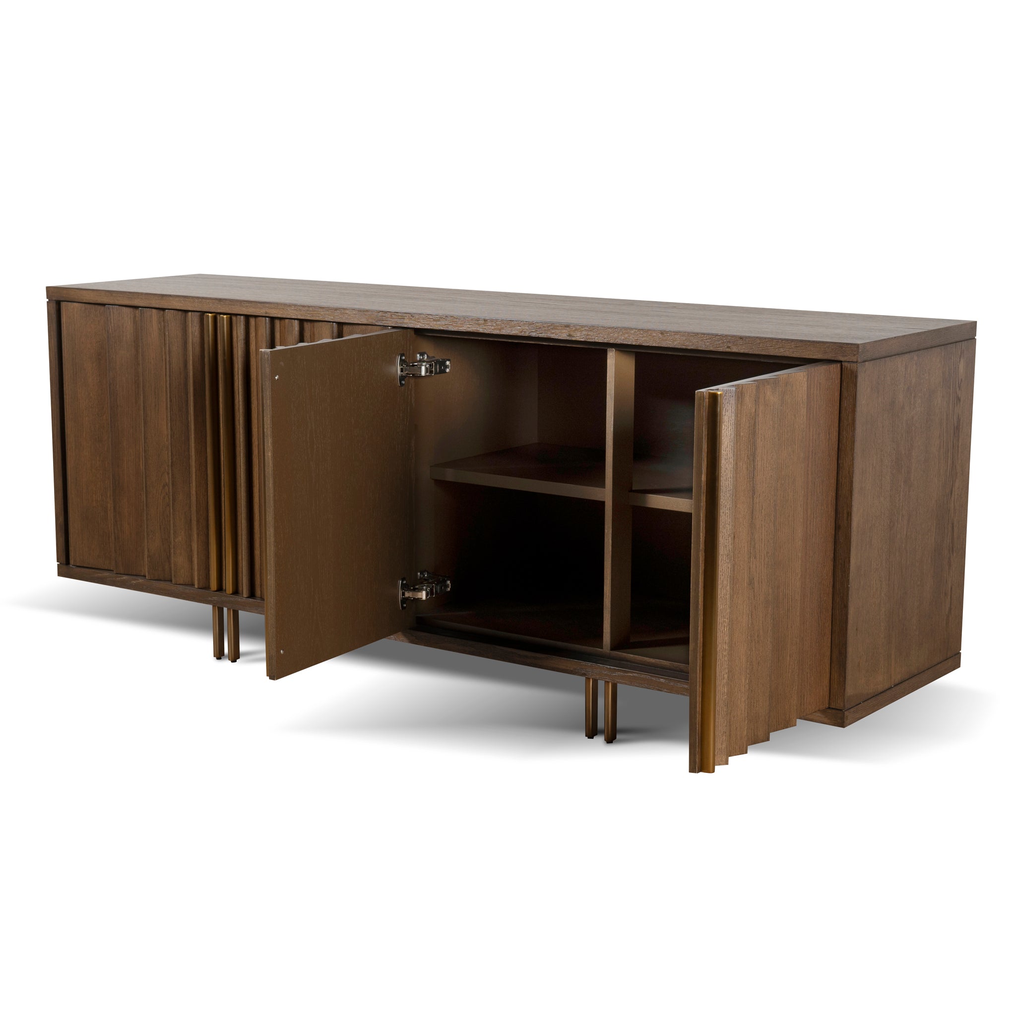 CDT8694-VA 2m Buffet Unit - Caramel Oak | Calibre Furniture