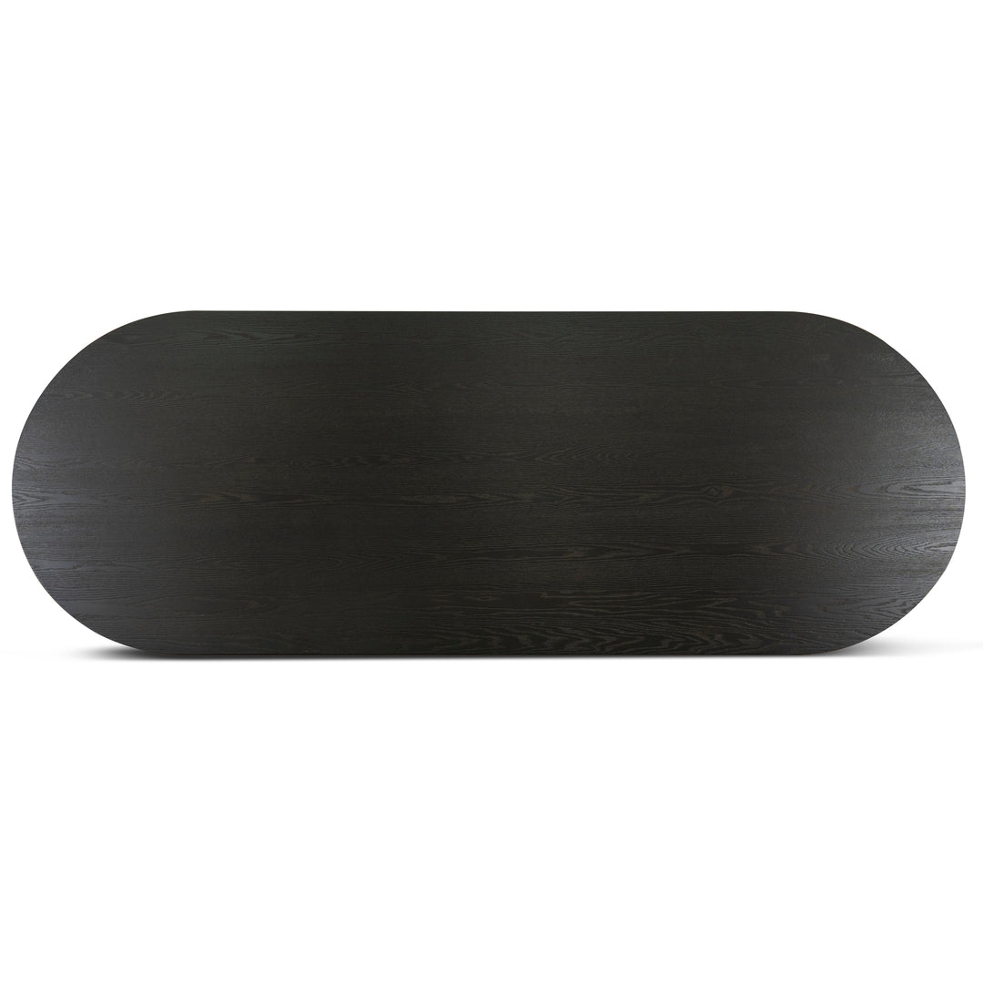 CDT8699-VA 3m Pill Shape Dining Table - Tex... | Calibre Furniture