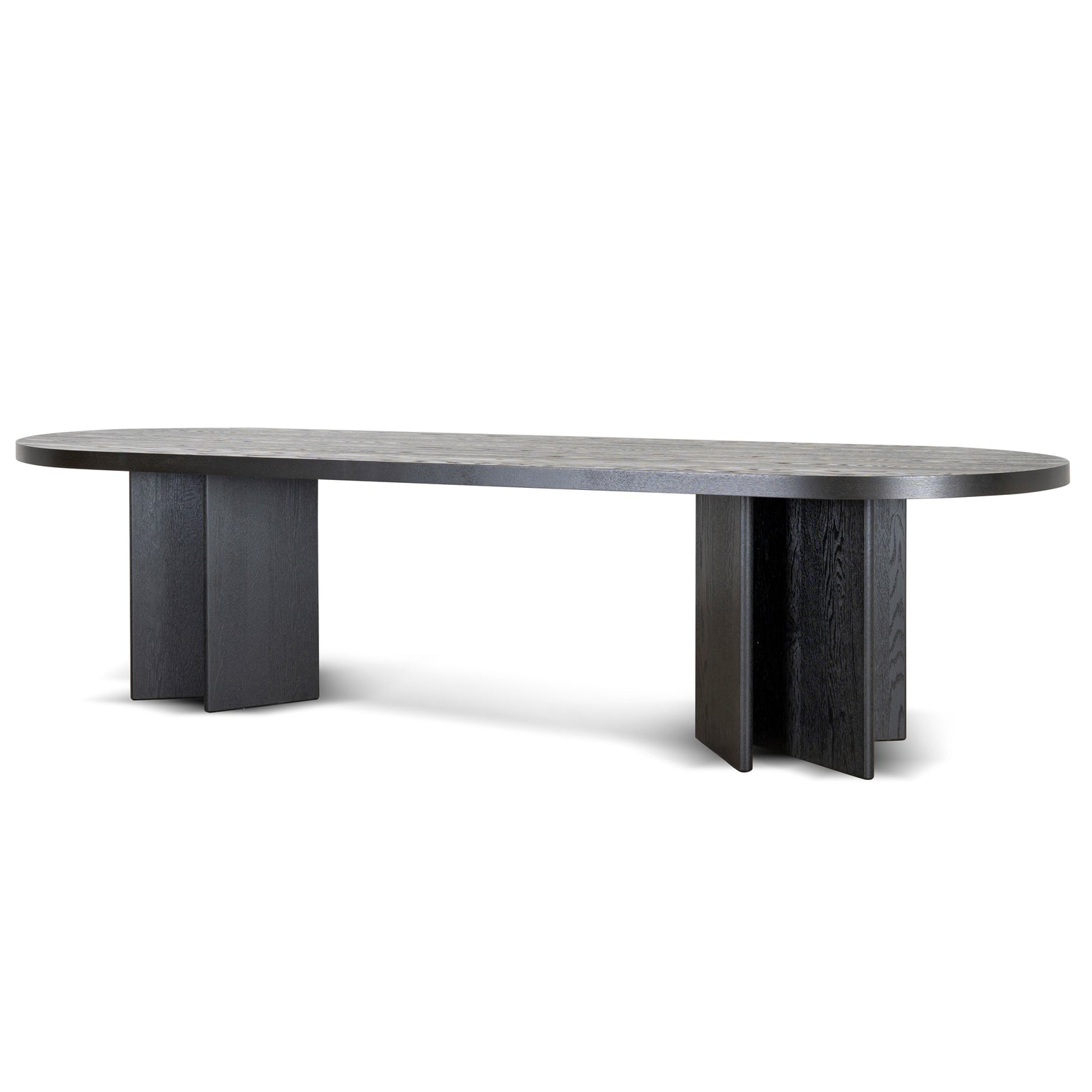CDT8699-VA 3m Pill Shape Dining Table - Tex... | Calibre Furniture
