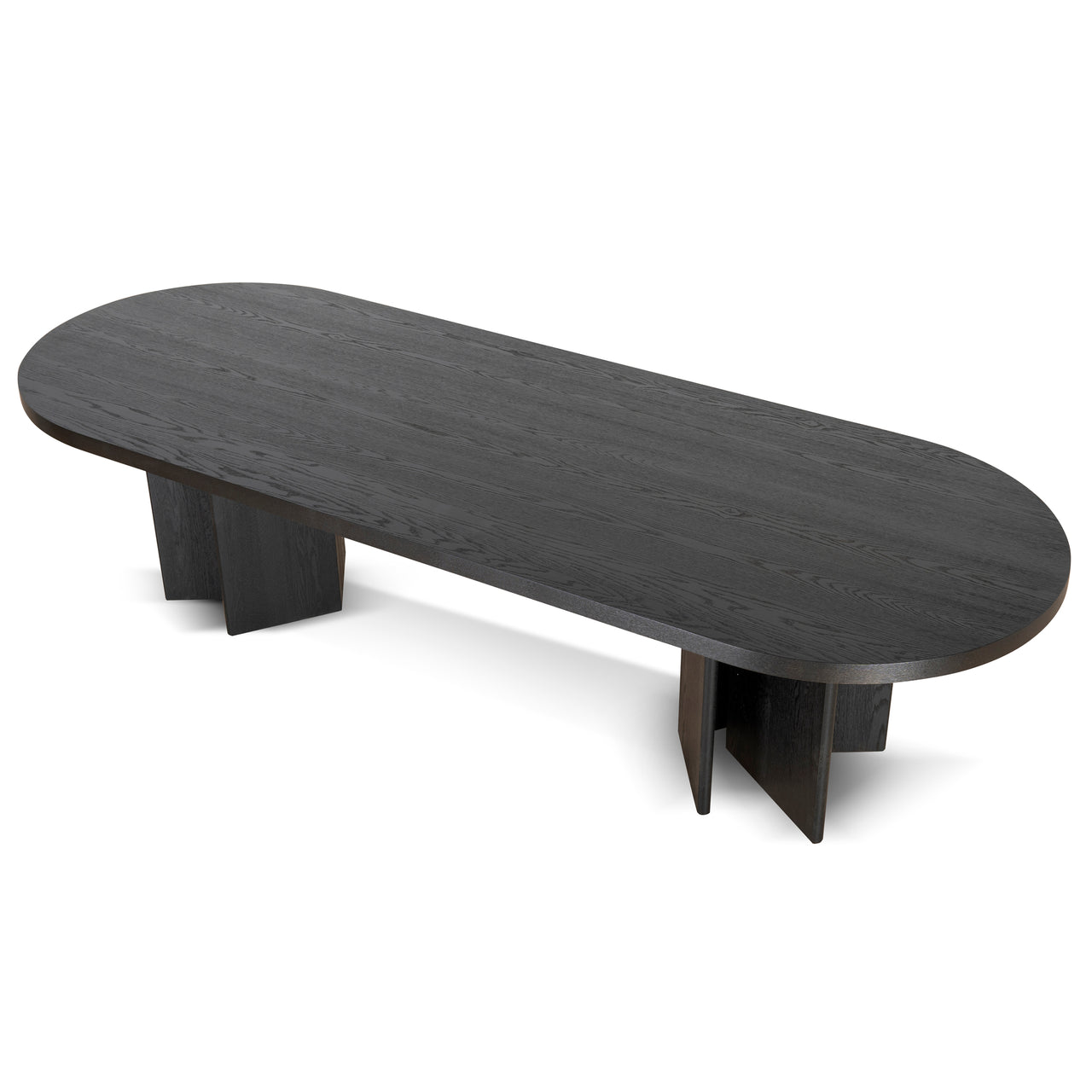 CDT8699-VA 3m Pill Shape Dining Table - Tex... | Calibre Furniture