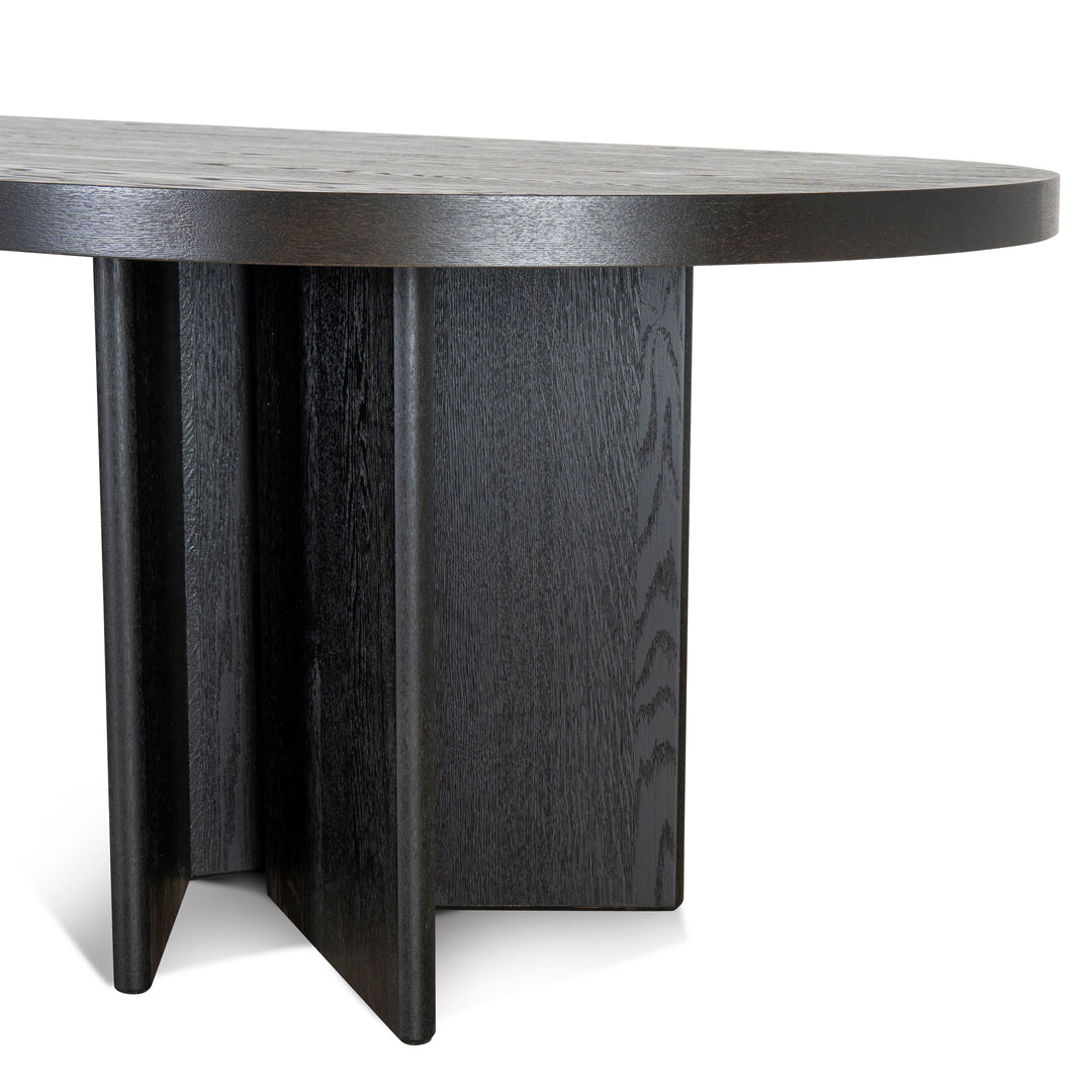 CDT8699-VA 3m Pill Shape Dining Table - Tex... | Calibre Furniture
