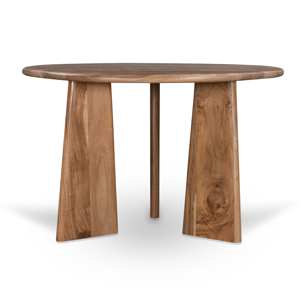 CDT8719-RB 1.2m Round Dining Table - Natural | Calibre Furniture