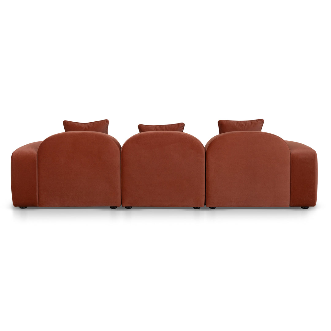 CLC10365-OLS 4 Seater Sofa - Umber Orange | Calibre Furniture