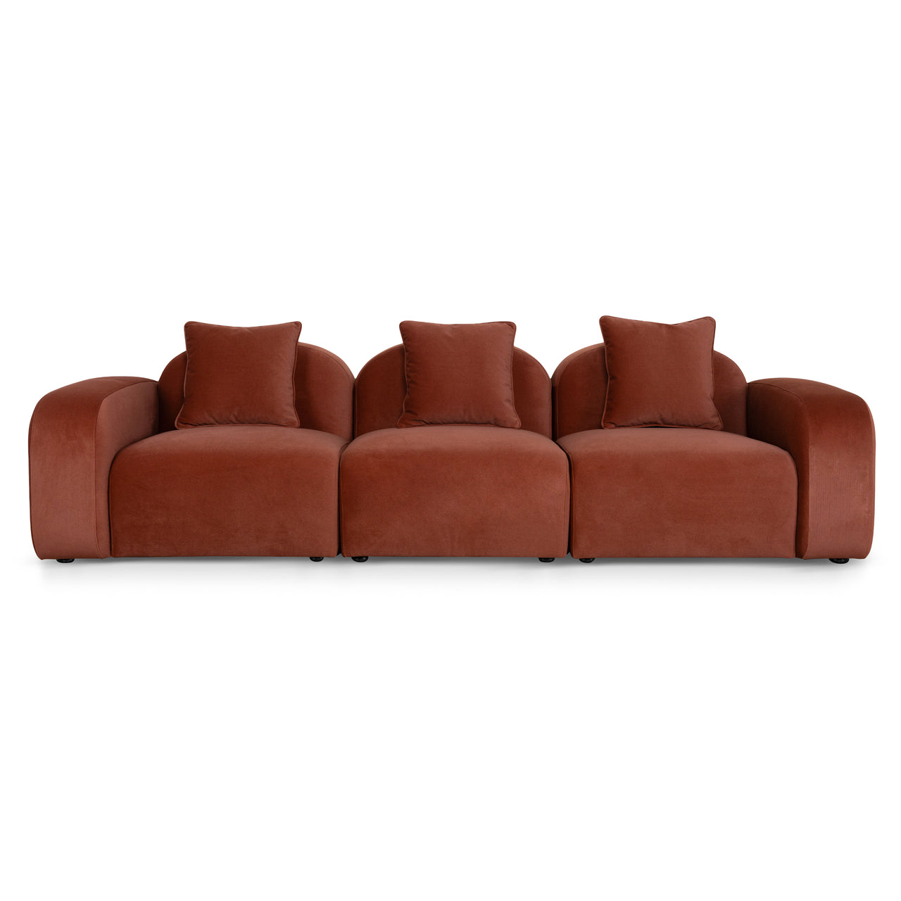 CLC10365-OLS 4 Seater Sofa - Umber Orange | Calibre Furniture