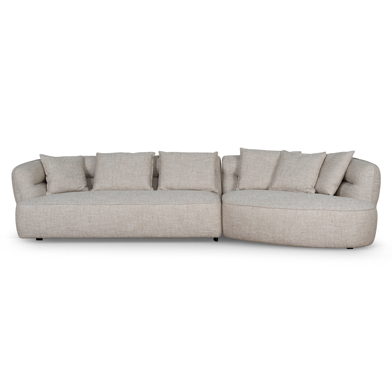 CLC10450-KJ Right Chaise Sofa - Pale Beige | Calibre Furniture