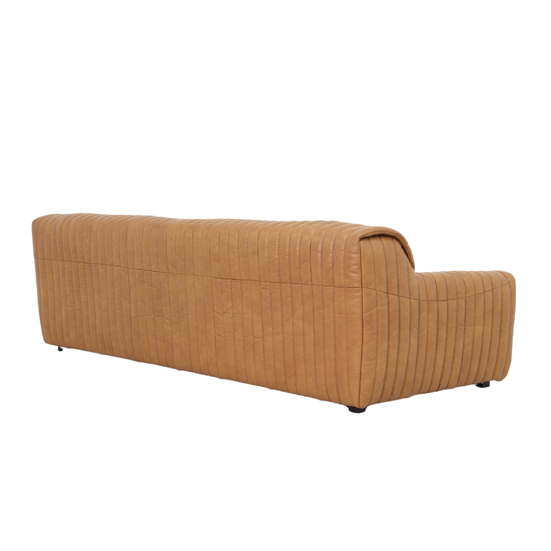 CLC10842-NV 3 Seater Sofa - Amber Tan Leather | Calibre Furniture