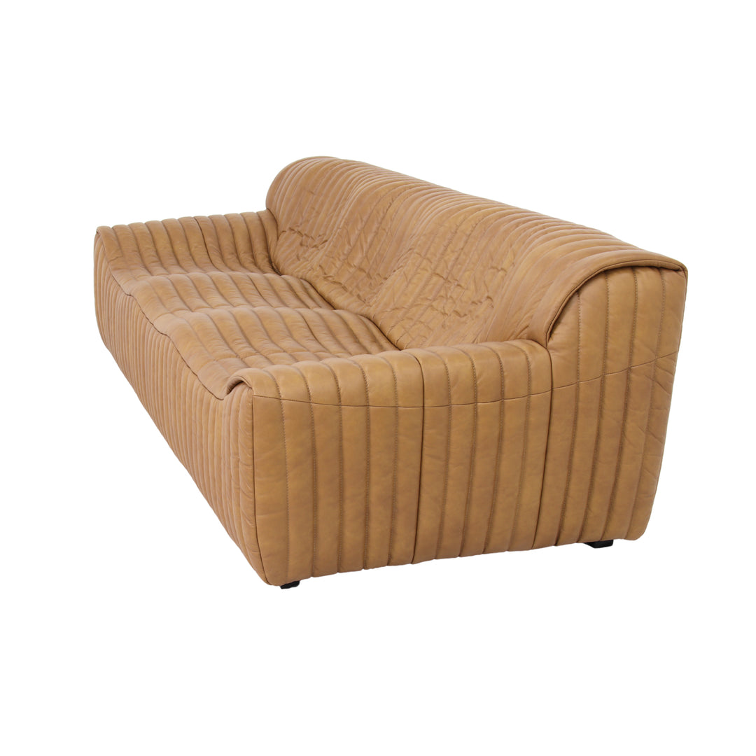 CLC10842-NV 3 Seater Sofa - Amber Tan Leather | Calibre Furniture