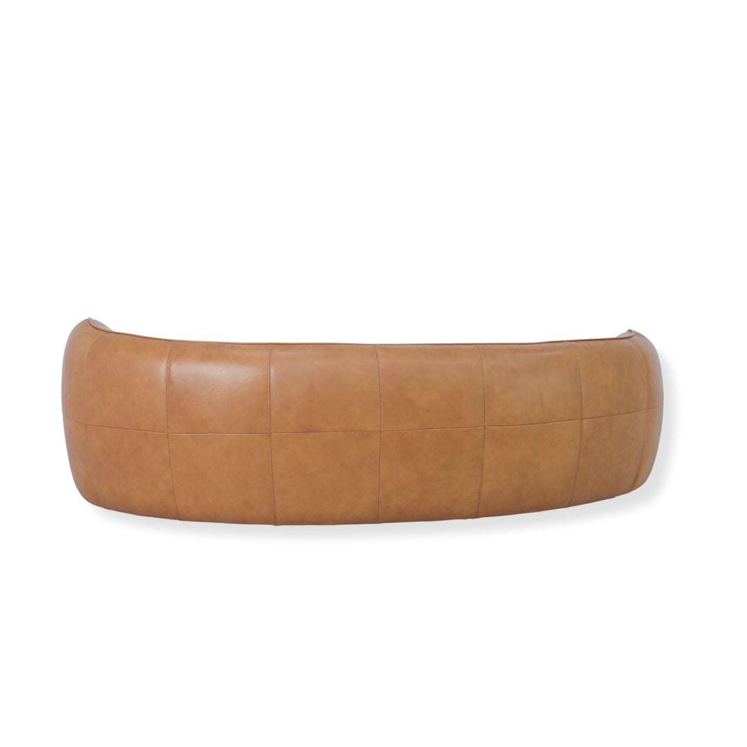 CLC10845-NV 3 Seater Sofa - Amber Tan Leather | Calibre Furniture