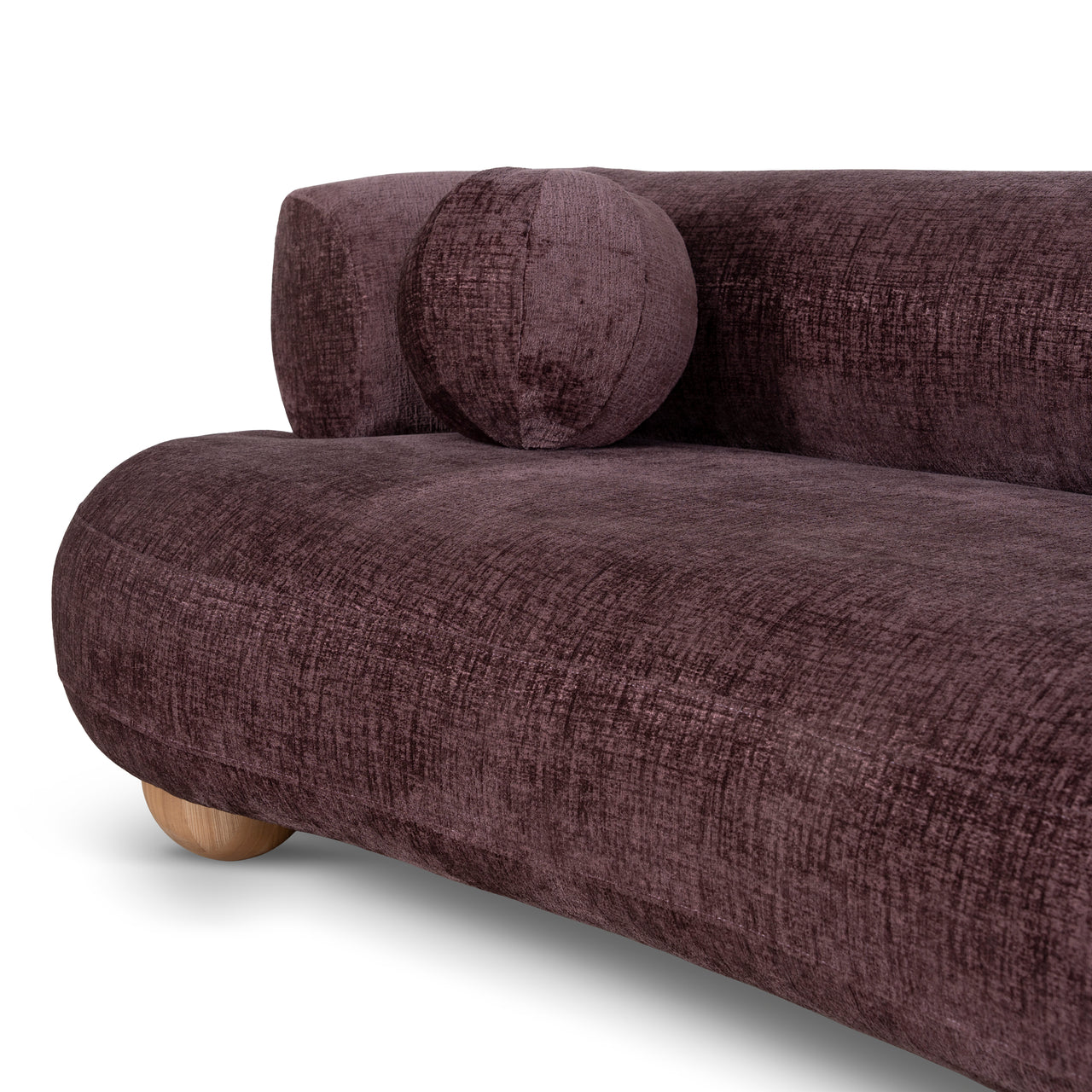 CLC10922-CA 3 Seater Sofa - Plum | Calibre Furniture