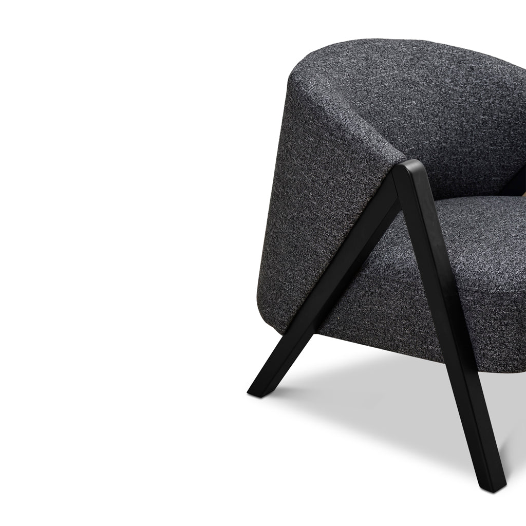 CLC8848-IG Fabric Armchair - Dark Grey Flec... | Calibre Furniture