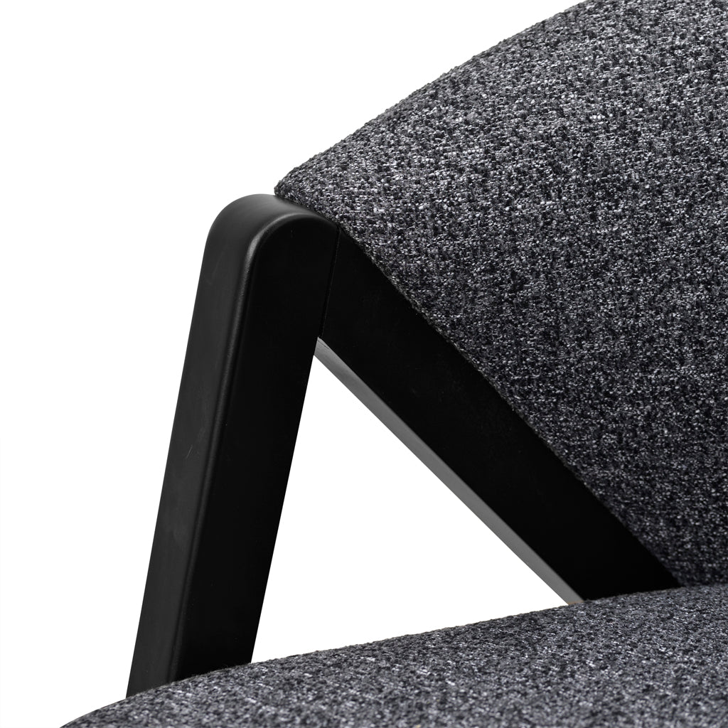 CLC8848-IG Fabric Armchair - Dark Grey Flec... | Calibre Furniture