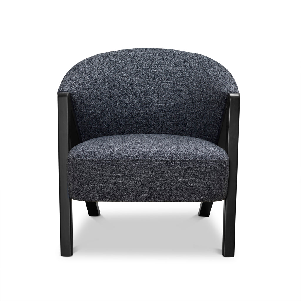 CLC8848-IG Fabric Armchair - Dark Grey Flec... | Calibre Furniture