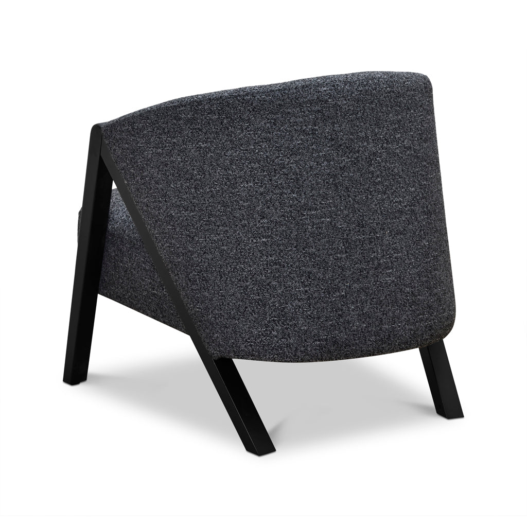 CLC8848-IG Fabric Armchair - Dark Grey Flec... | Calibre Furniture